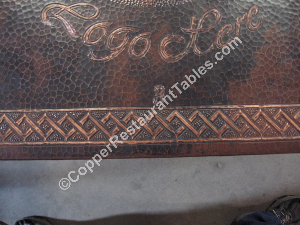 Standard Borders | Copper Restaurant Tables